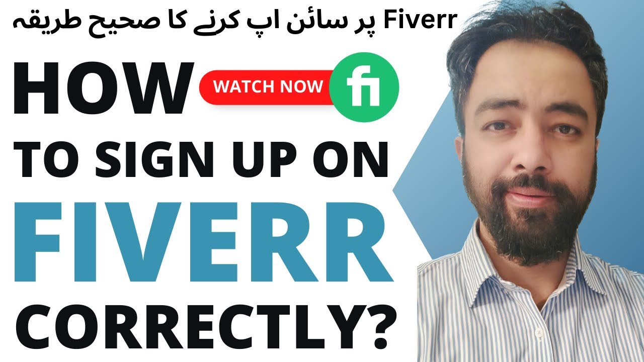 How to sign up on Fiverr correctly | Fiverr pa sign up kerne ka tarika ...