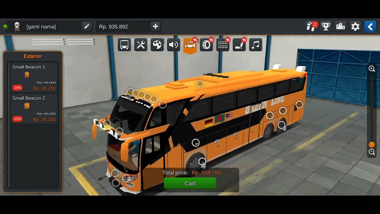 I Customized My Bus Today. How it Looks??? Bus Simulation Indonesia ...