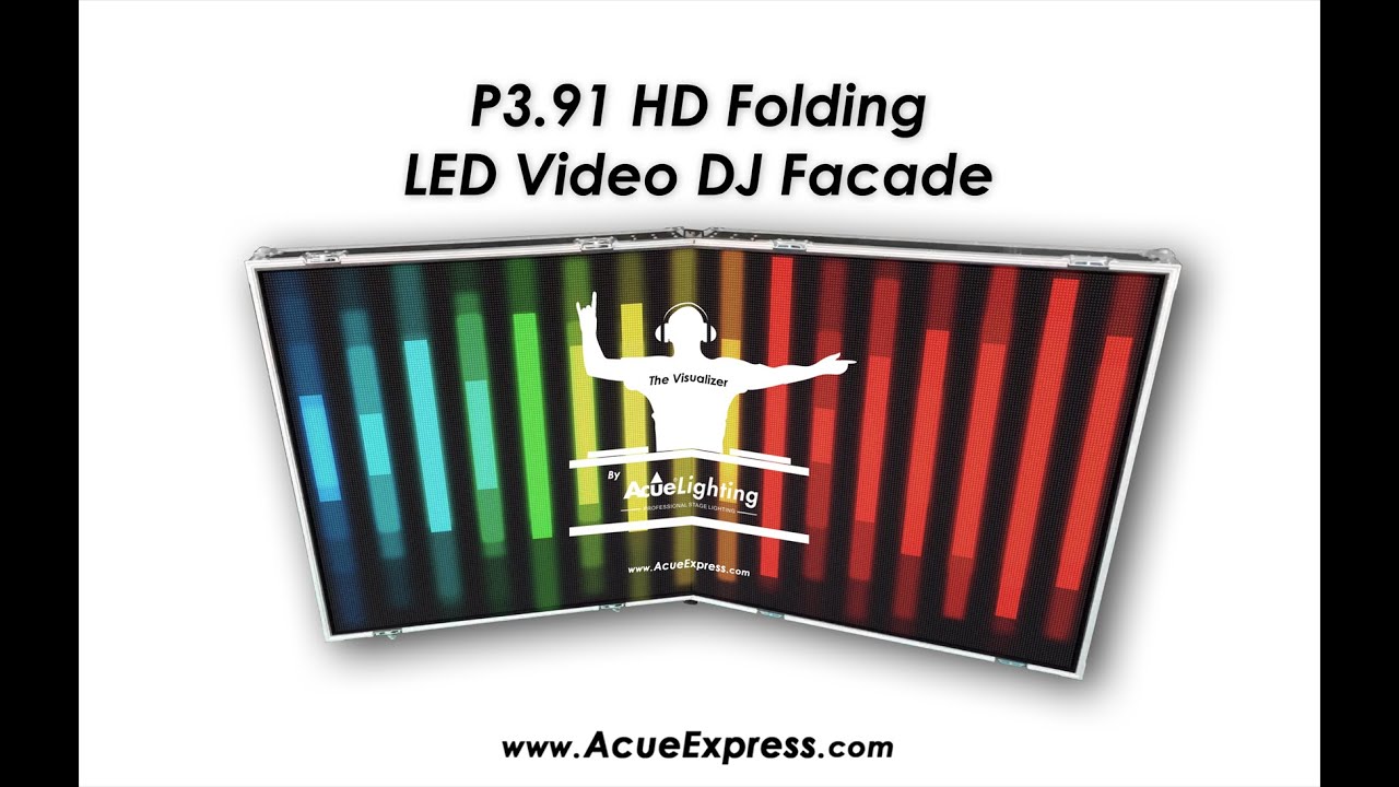 Acue Lighting - Portable Folding P3.91 LED Screen System/ DJ Stage ...