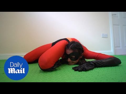 Real-life Elastigirl: 12-year-old gymnast shows her mind-blowing flexibility and stretches