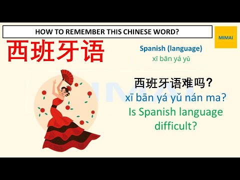 Remember writing Chinese character #西班牙语 #Spanish #Spanishlanguage by ...