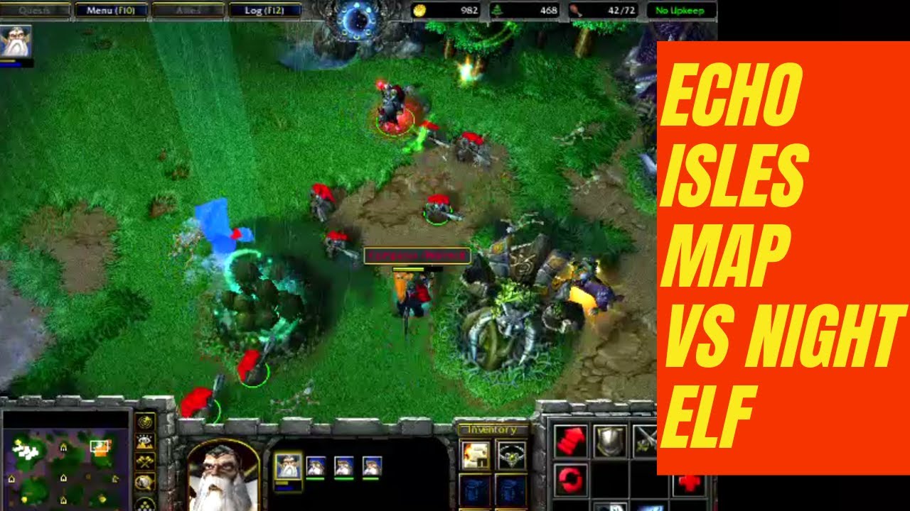 Warcraft III 2024 ECHO ISLES MAP GAMEPLAY VS NIGHT ELF - YouTube