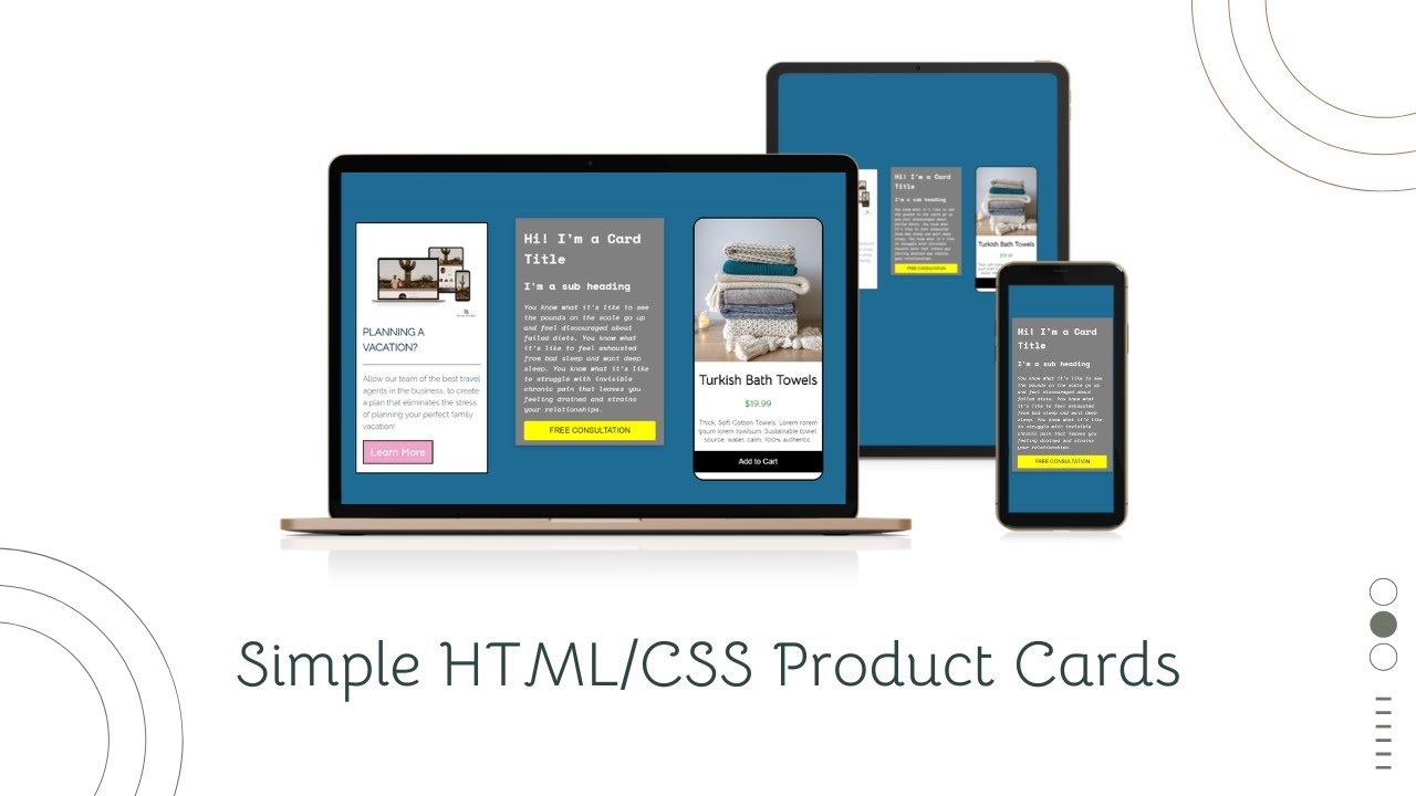 Styling SIMPLE Product Cards - YouTube