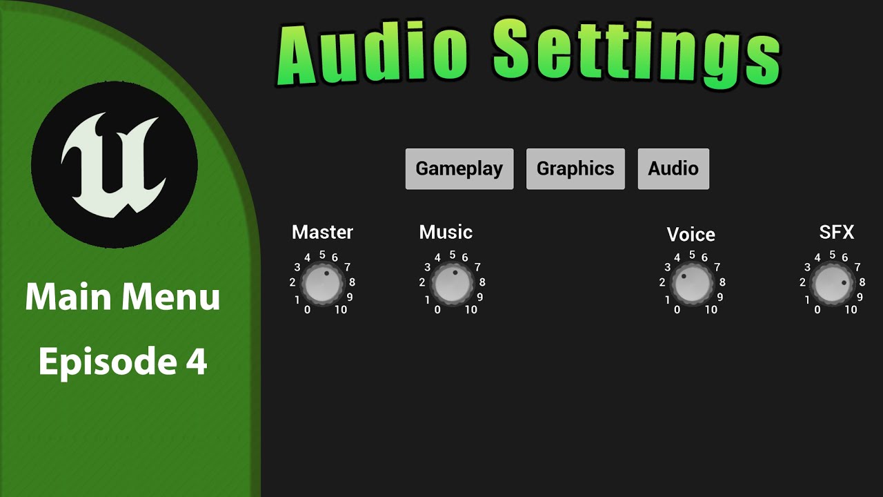 UE 5 Main Menu: Audio Settings - YouTube