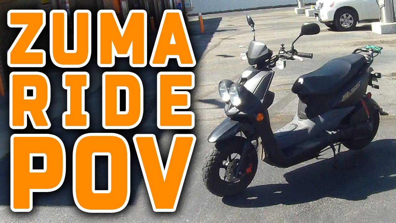 Yamaha Zuma 50F - Dash Cam Ride (49cc Scooter POV) - YouTube