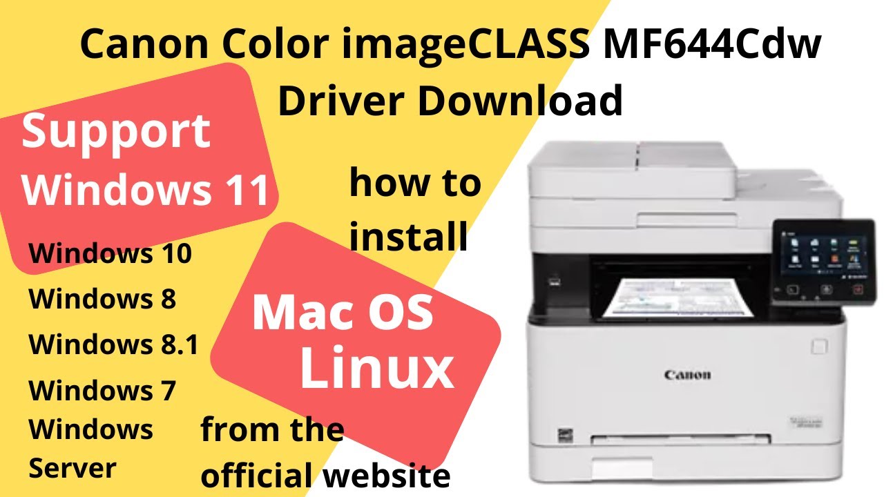 Canon Color imageCLASS MF644Cdw driver download Driver Download and ...