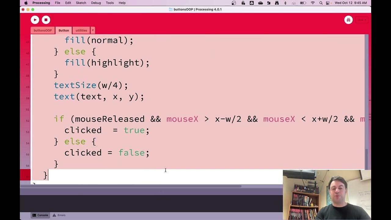 Unit 2 Lesson 6: Additional Improvements to the Button Class - YouTube