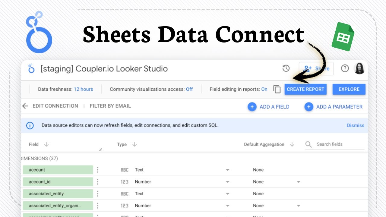 How to use Looker Studio with Google Sheets (Easy Sync) - YouTube