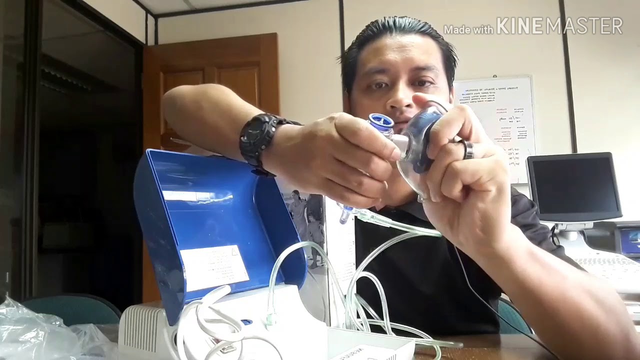nebulizer machine / mesin nebulizer how to use flaemf2000 - YouTube