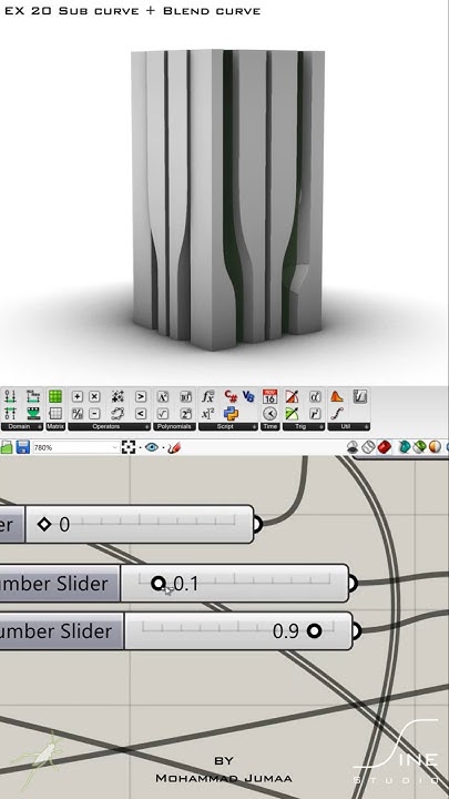 Grasshopper - EX 20 - Sub curve + Blend curve - YouTube