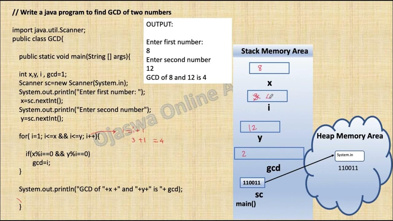 Write a java program to find GCD of two numbers. - YouTube Write a java program to find GCD of two numbers. - YouTube