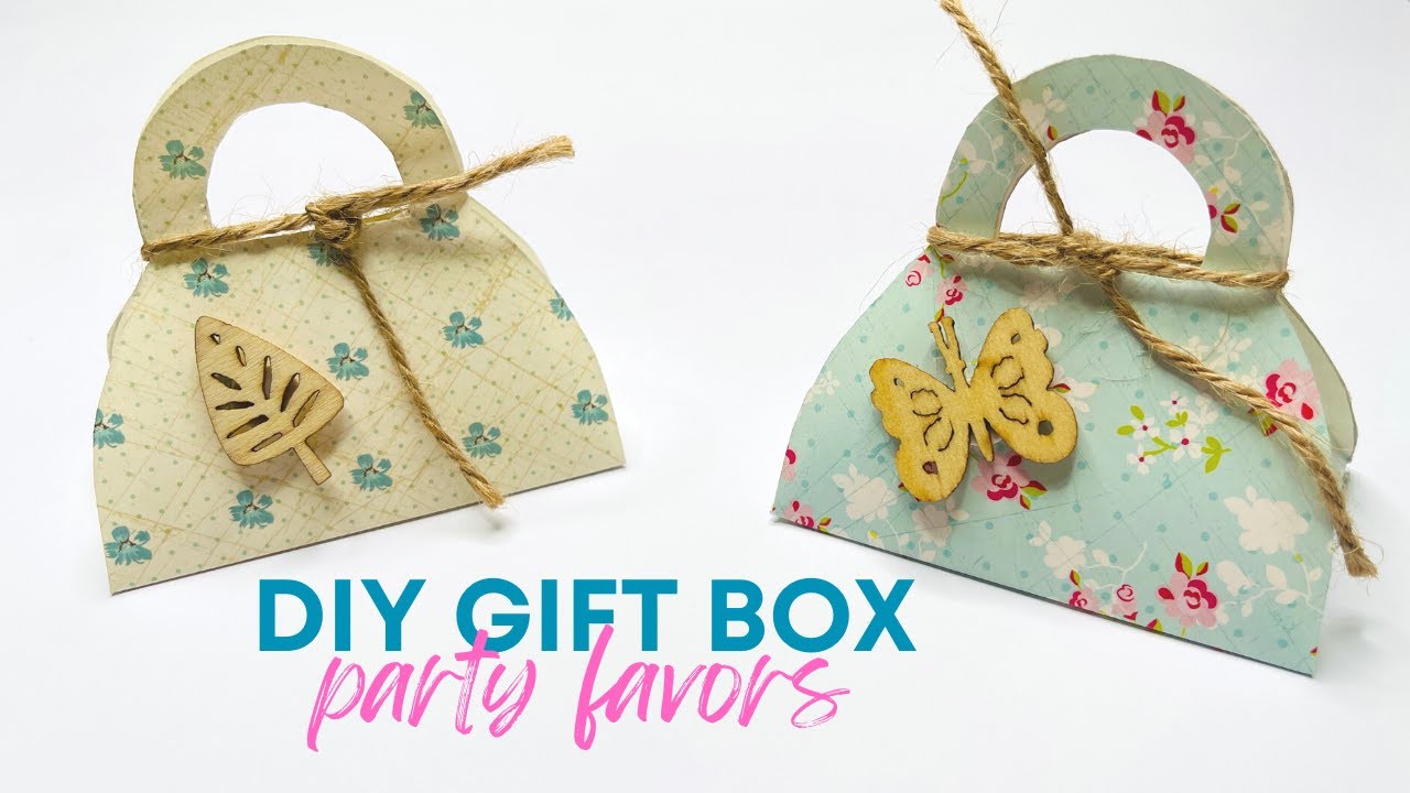 DIY Gift Box | Party Favor Ideas - YouTube