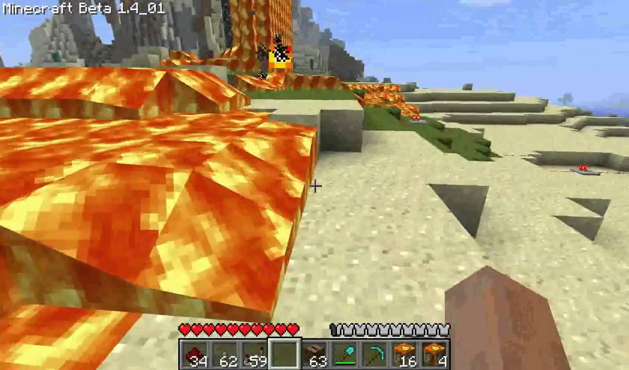 Minecraft- Esplosione di 100 bombe al napalm - YouTube