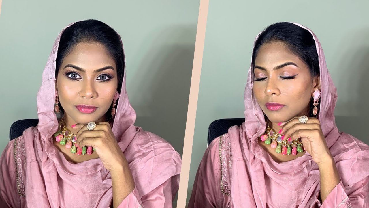 Eid makeup tutorial | Sharp eye makeup | Oshie makeover - YouTube