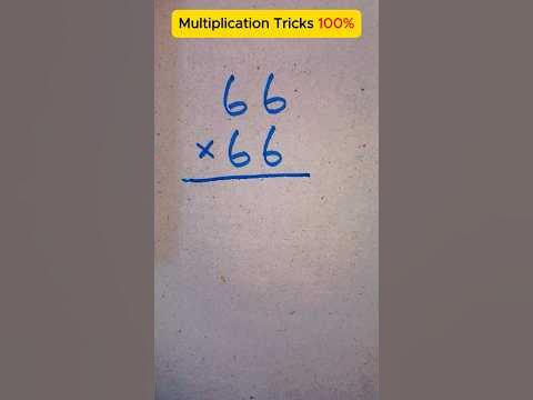 66 × 66 Multiplication Trick 💯| American #shorts #shortsfeed # ...