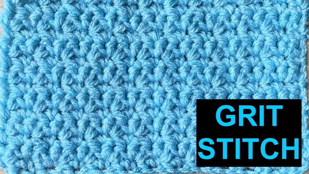 Crochet Grit Stitch | Crochet Stitches | Ep - 35 | Crochet Khazana ...