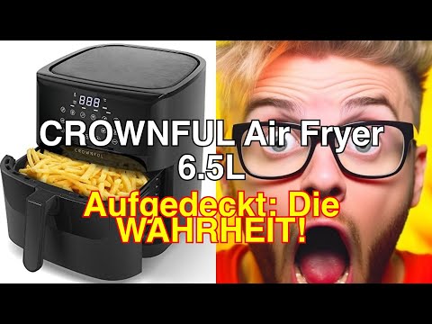 Crownful luftfritteuse 6.5l, 7qt heißluftfriteuse elektrische 12 in 1 öllose herd - bewertung und er