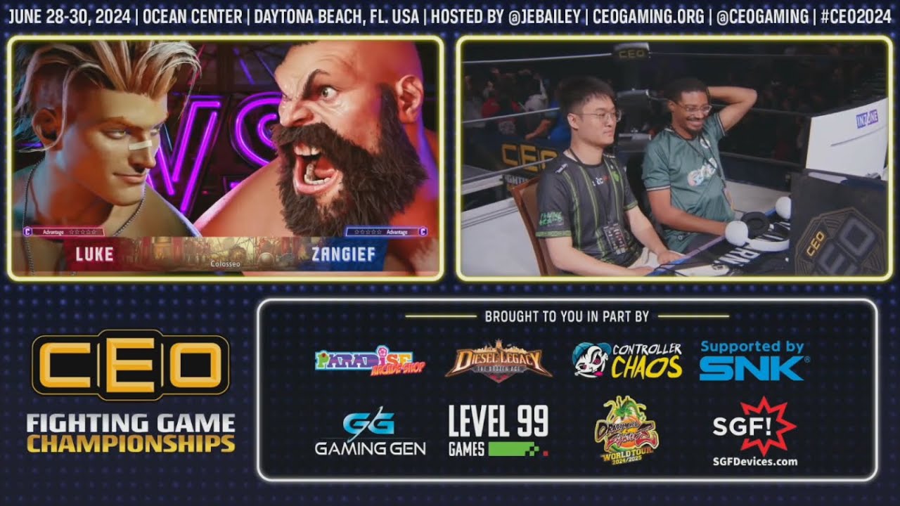 "BBR" SF6 GRAND FINALS AT CEO2024 - FLY PUNK vs FALCOS DCQ - YouTube