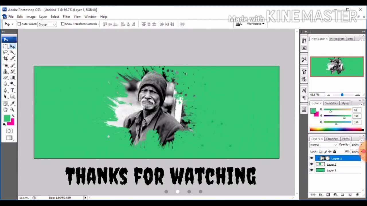 Photoshop Tutorial Part 1 - Brush Tool Effect on Image - YouTube