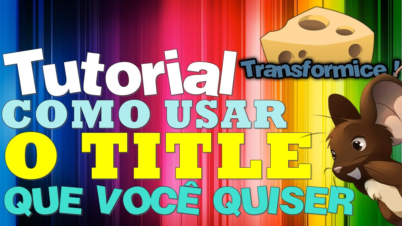 Transformice Tutorial: Como usar o Title que você quiser! - Joaomaranese - YouTube