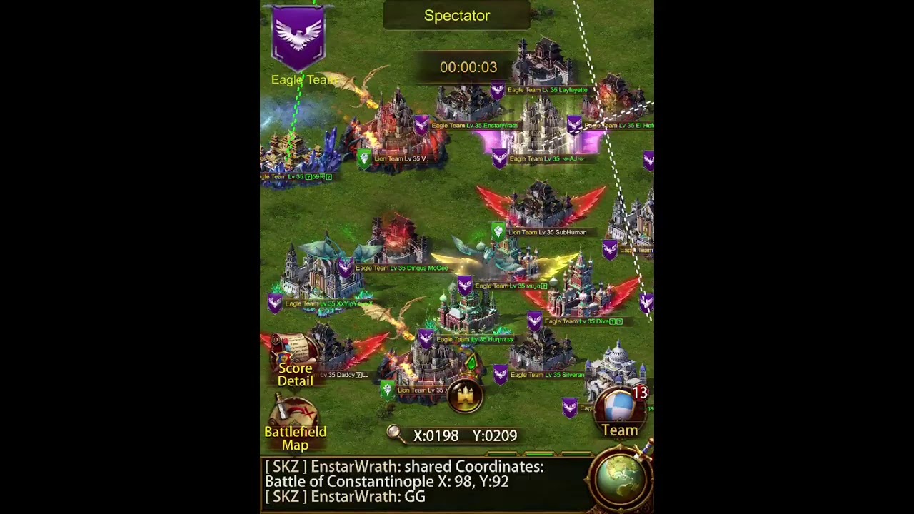 Evony All stars - Semi Finals - King of Conquest - (Team Eagle Group A ...