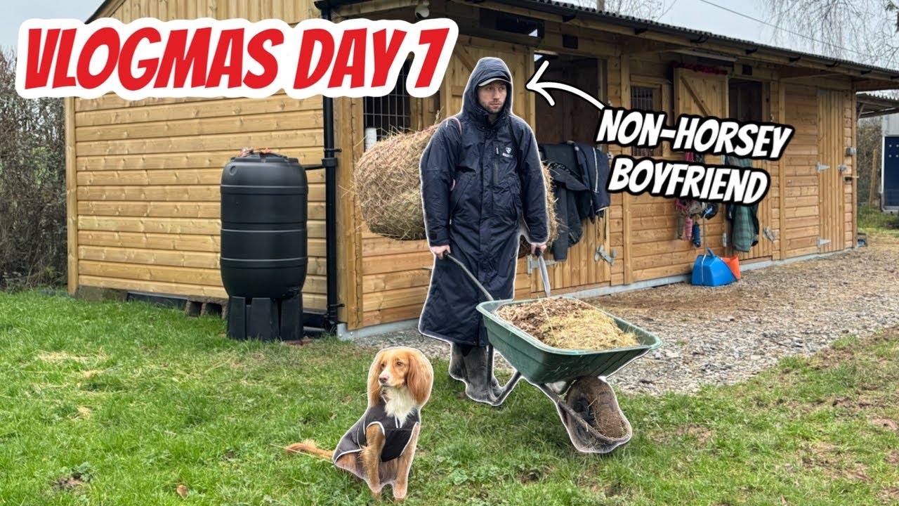 VLOGMAS DAY 7 - Non-horsey boyfriend takes over my day - YouTube