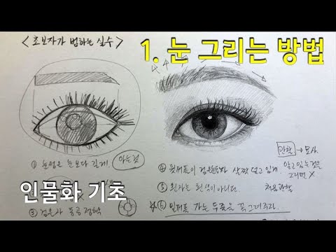 눈을 쉽게 그리는 방법