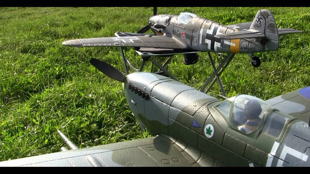 Messerschmitt Me 109 G, Spitfire Mk.IX, P-51 D Mustang ... RC models ...