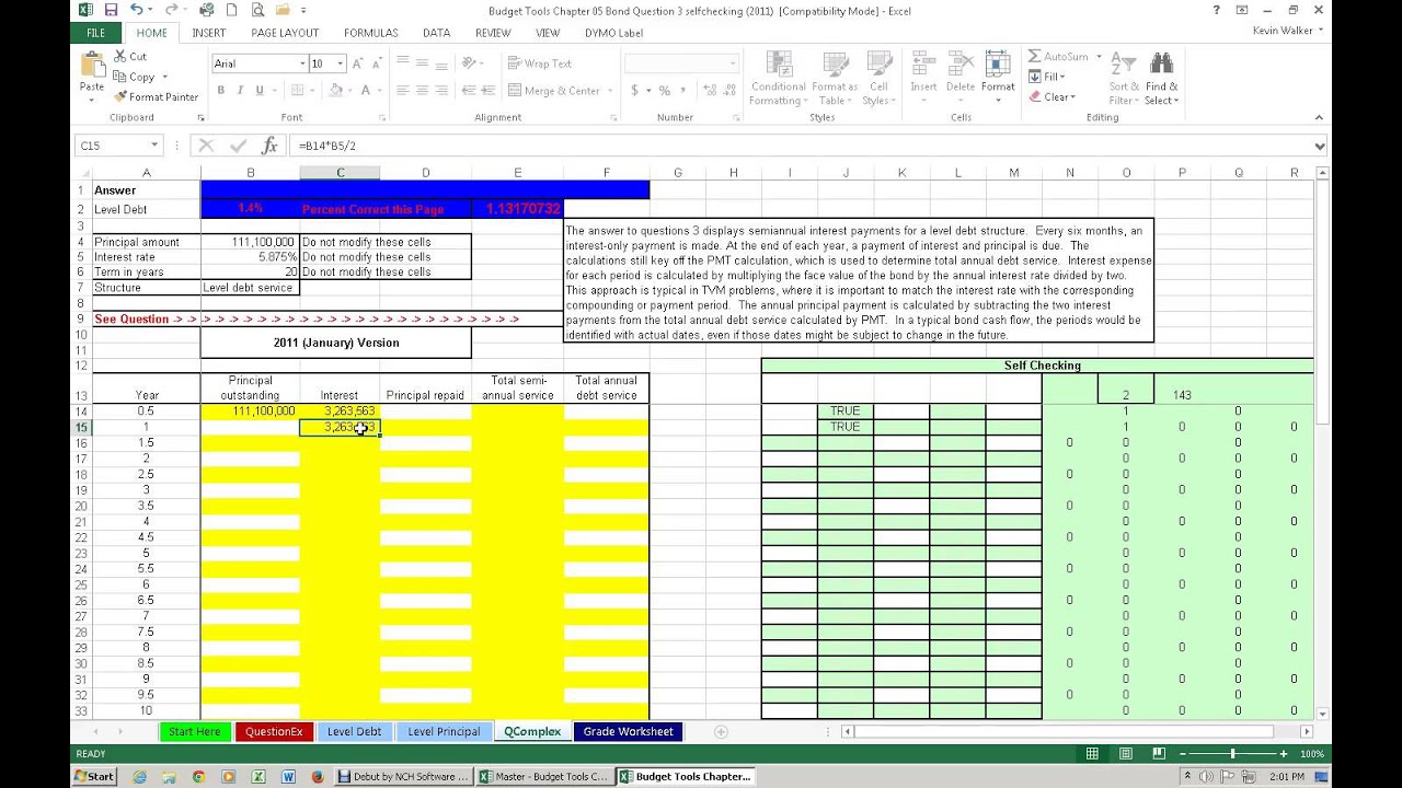 Chapter 5 Spreadsheet #3 - YouTube