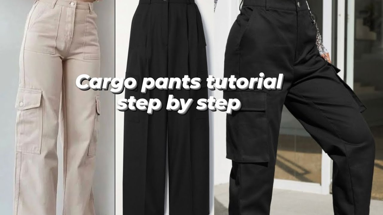 cargo pants cutting and stitching | how to cut and sew cargo pants ...