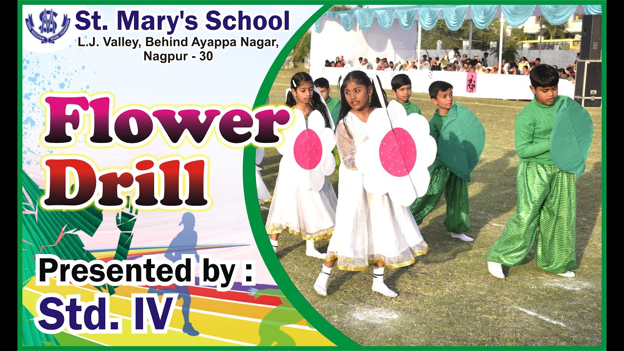 Flower Drill Presented by Std. IV ( Sports Day 2023-24 ) - YouTube