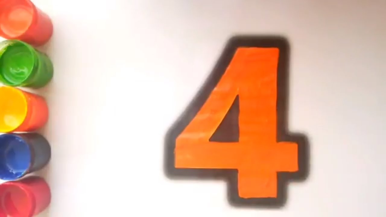 learn colors watercolor Numbers 1-10 Drawing and Coloring | How to Draw ...