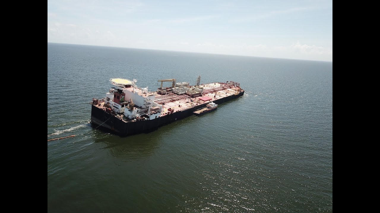 FSO Nabarima with 60,000,000 gallons of oil aboard is currently sinking ...