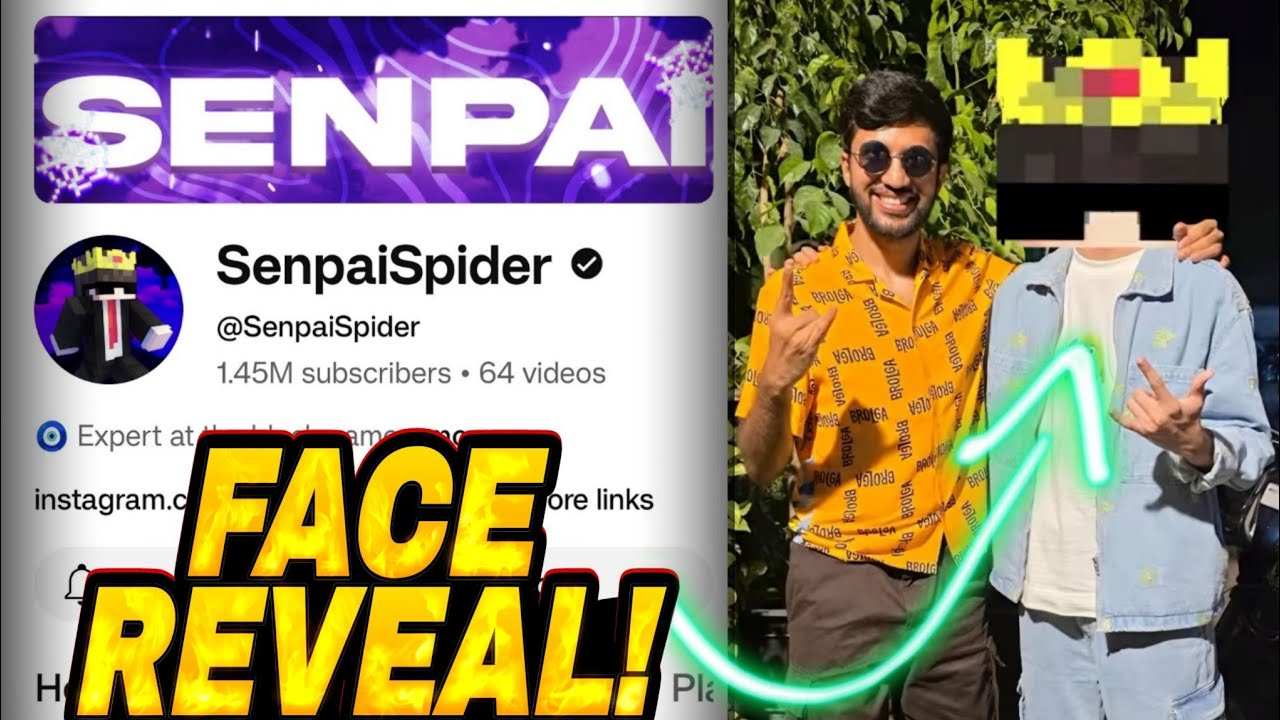 Senpaispider FACE REVEAL! - YouTube