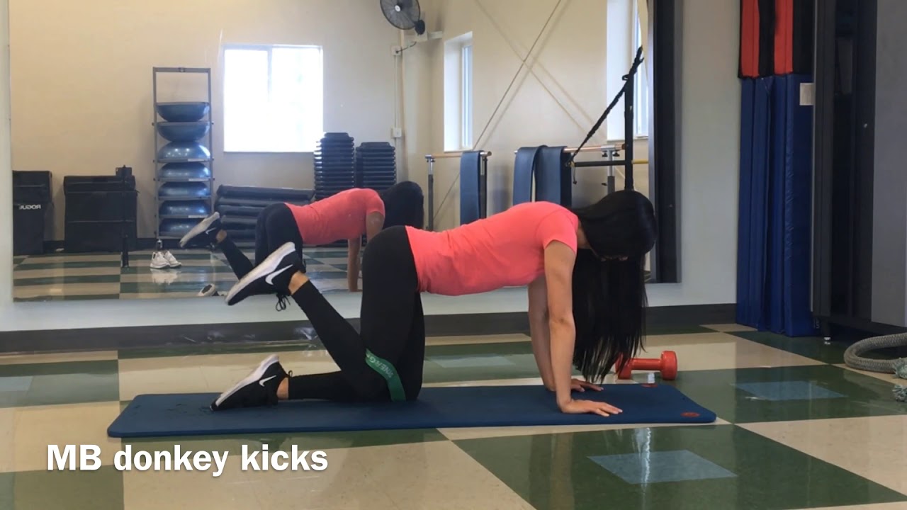 Mini Band Donkey Kicks - YouTube