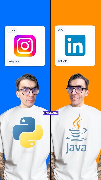 Python vs Java script: Топ 20 самых популярных сервисов в мире! #funny #python #javascript - YouTube