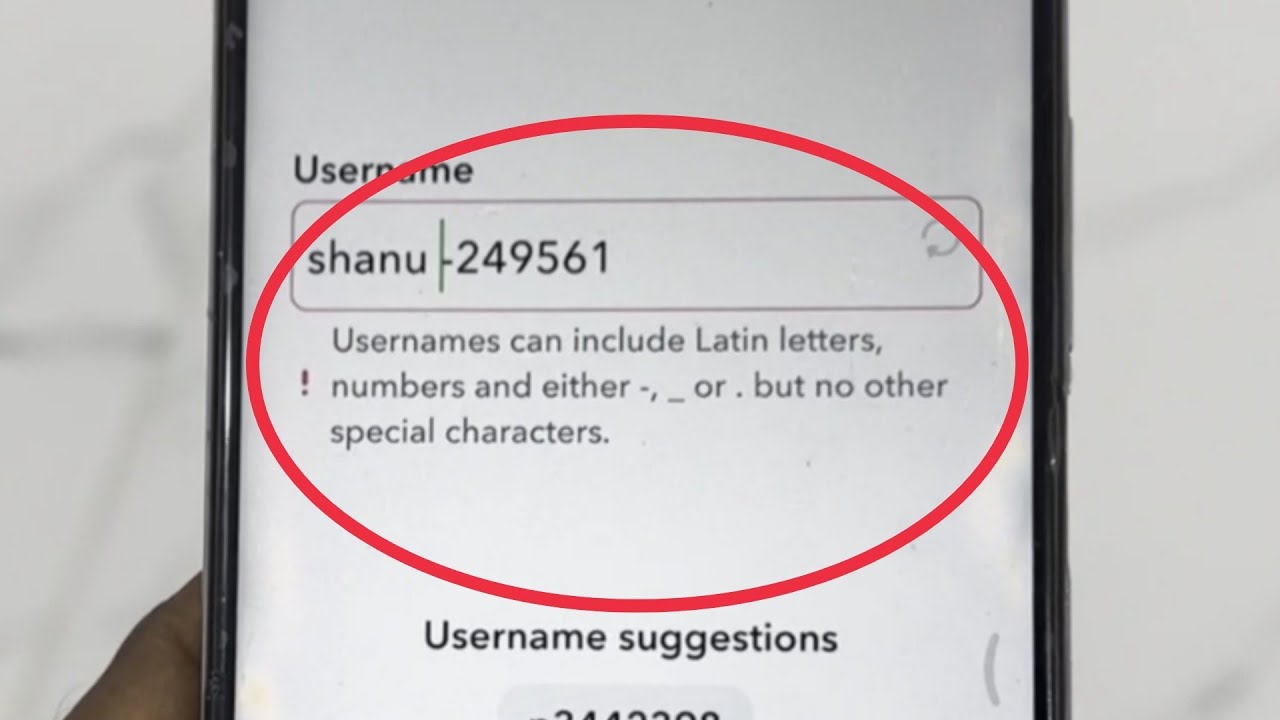 Snapchat Fix Username can include Latin letters numbers and either ...