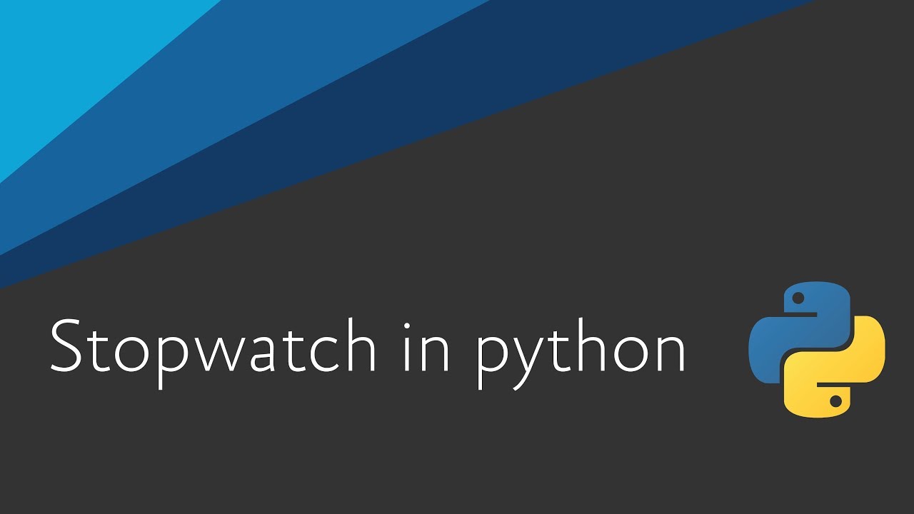 Stopwatch In Python 3 Simple Code Uishaper YouTube stopwatch-in-python-3-simple-code-uishaper-youtube