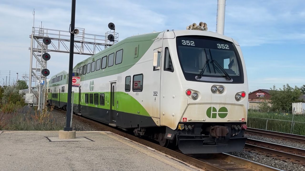12 Coaches Go Train 664 departing Milton Go Station June 30 2022 - YouTube