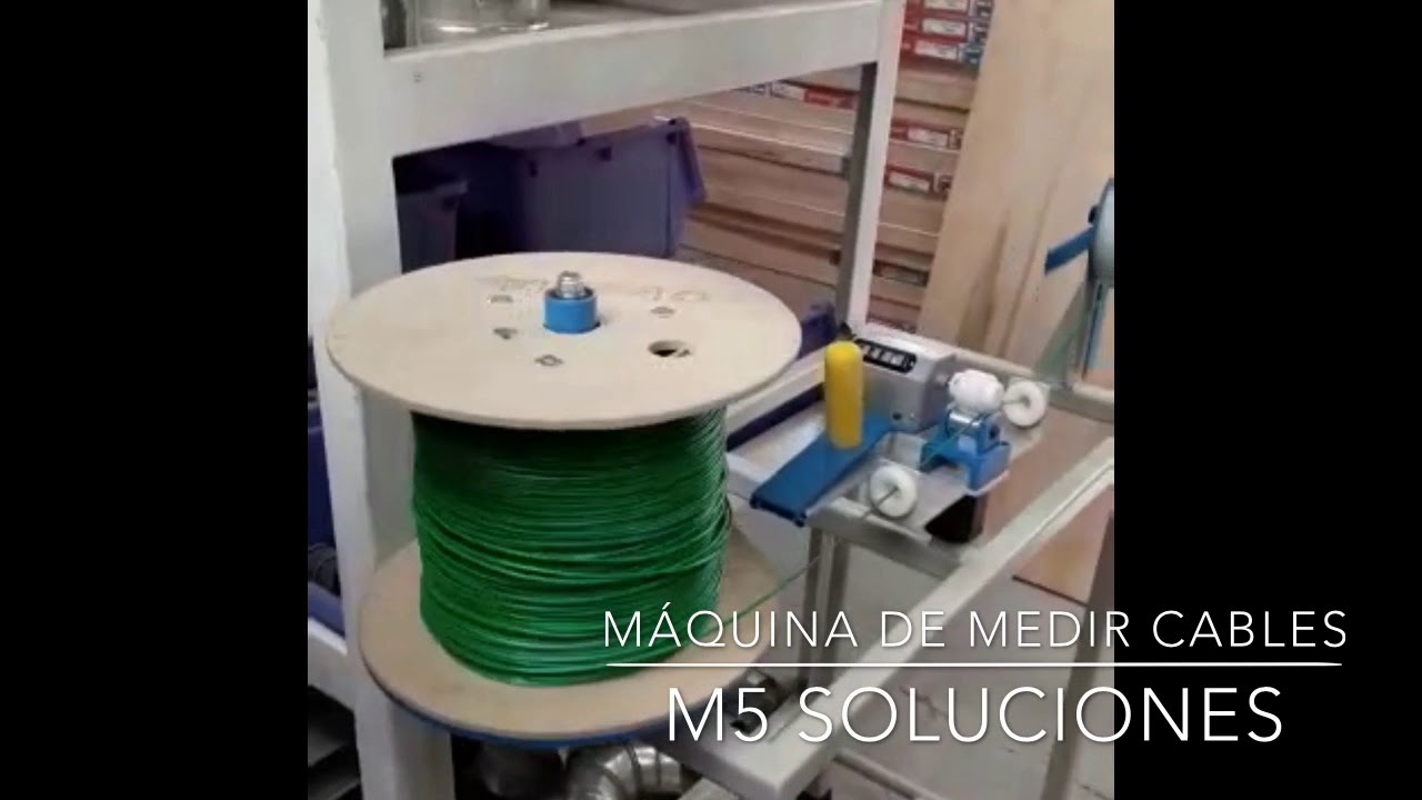 Máquina medir y enrollar cables y sogas, M5 Soluciones - YouTube