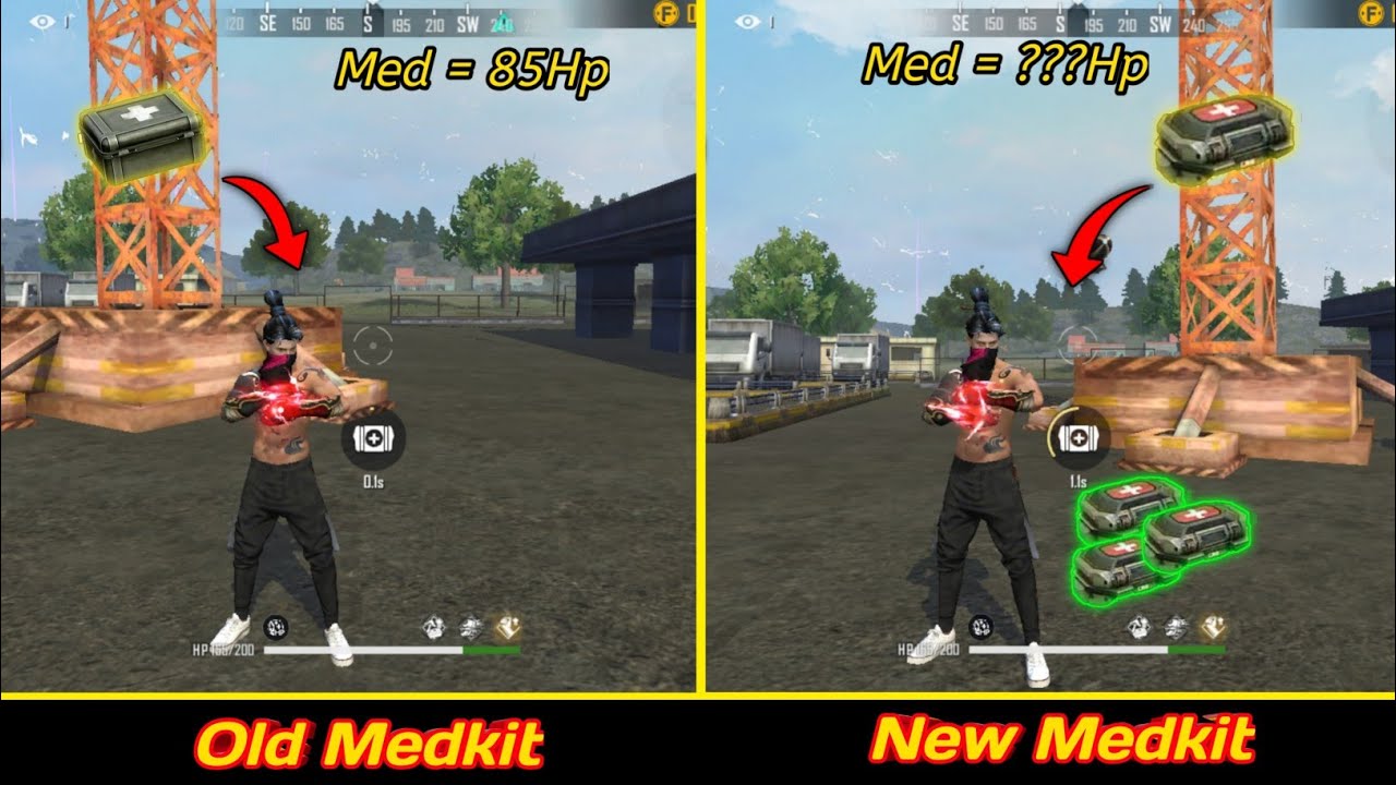 NEW MEDKIT VS OLD MEDKIT ABILITY TEST FREE FIRE-SAMSUNG,A3,A5,A6,A7,J5 ...