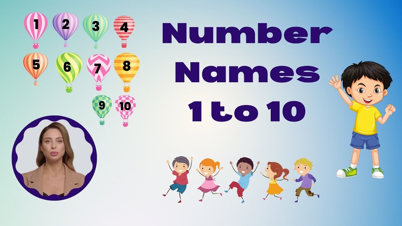 One To Ten Number Names With Spelling | One To Ten Spelling, Smart ...