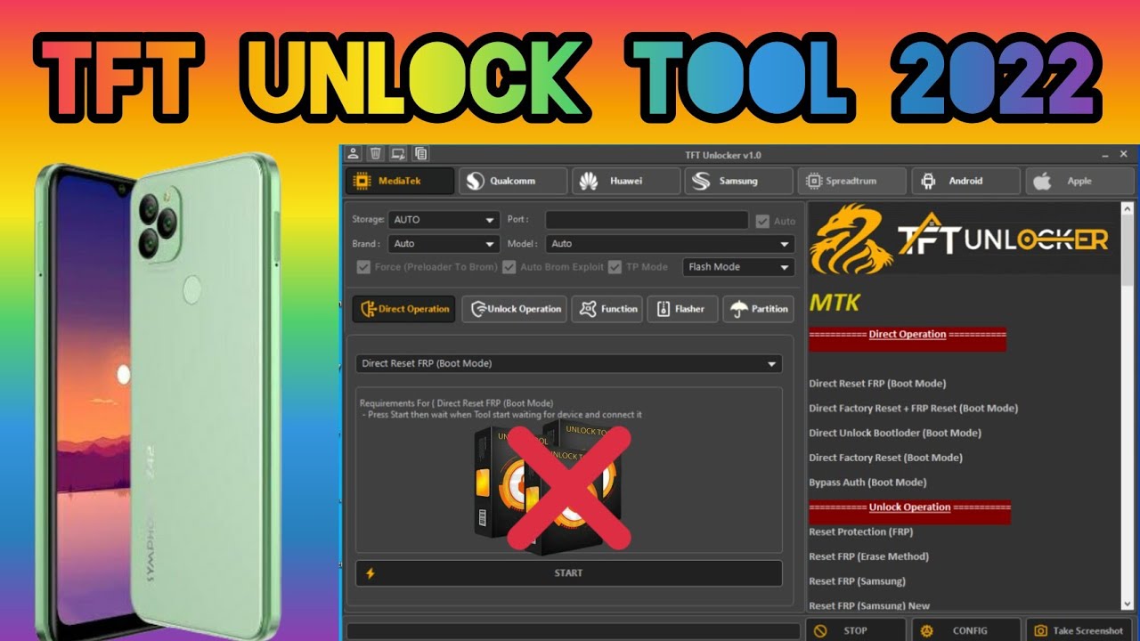 TFT Unlock Tool V 1.0 | TFT Frp Unlock Tool 2022 | TFT