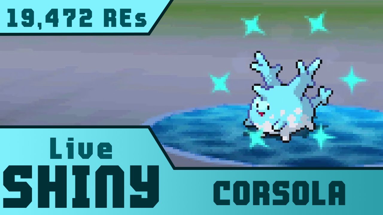 Live Shiny Corsola in 19,472 Rippling Water Encounters! • Pokemon White ...