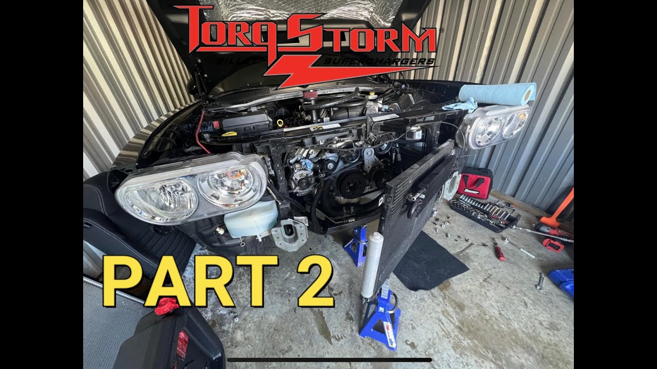 TorqStorm Supercharger (392 Hemi) Install Part 2: Removing radiator and ...