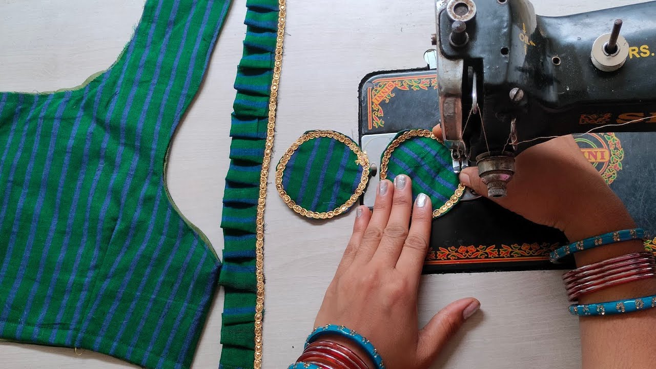 pan gla blouse design cutting and stitching ||blouse back design - YouTube