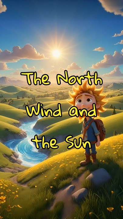 aesop's fable: The north wind and the sun 🌞 🍃 #cartoon #kidsstories # ...