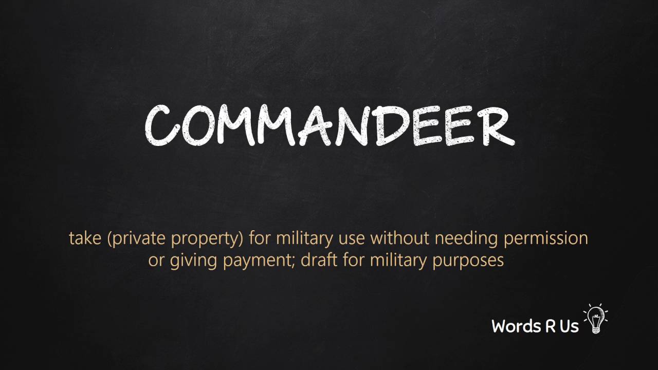 How to Pronounce COMMANDEER in American English - YouTube