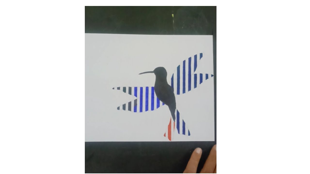 Optical illusions|| how to make Optical illusion|| kingfisher bird ...