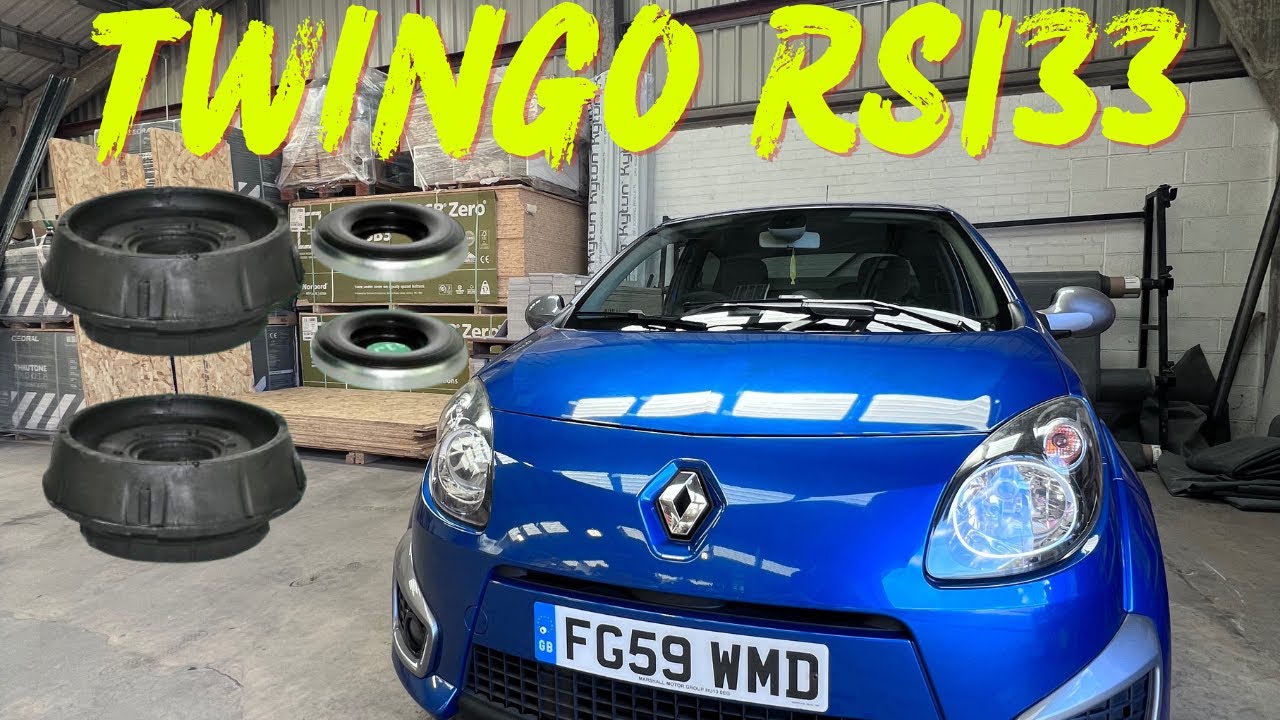 Changing Renault Twingo RS133 Top Mounts - RENAULTSPORT - YouTube